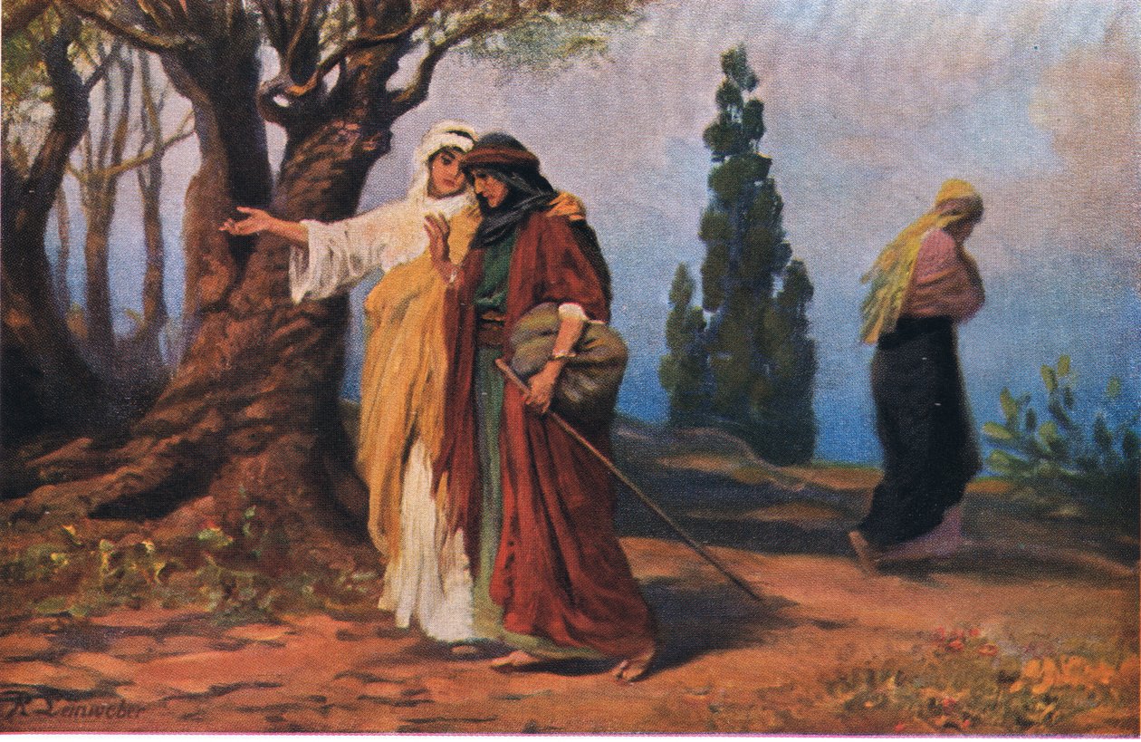 Naomi and Ruth, from Hulbert's Story of the Bible