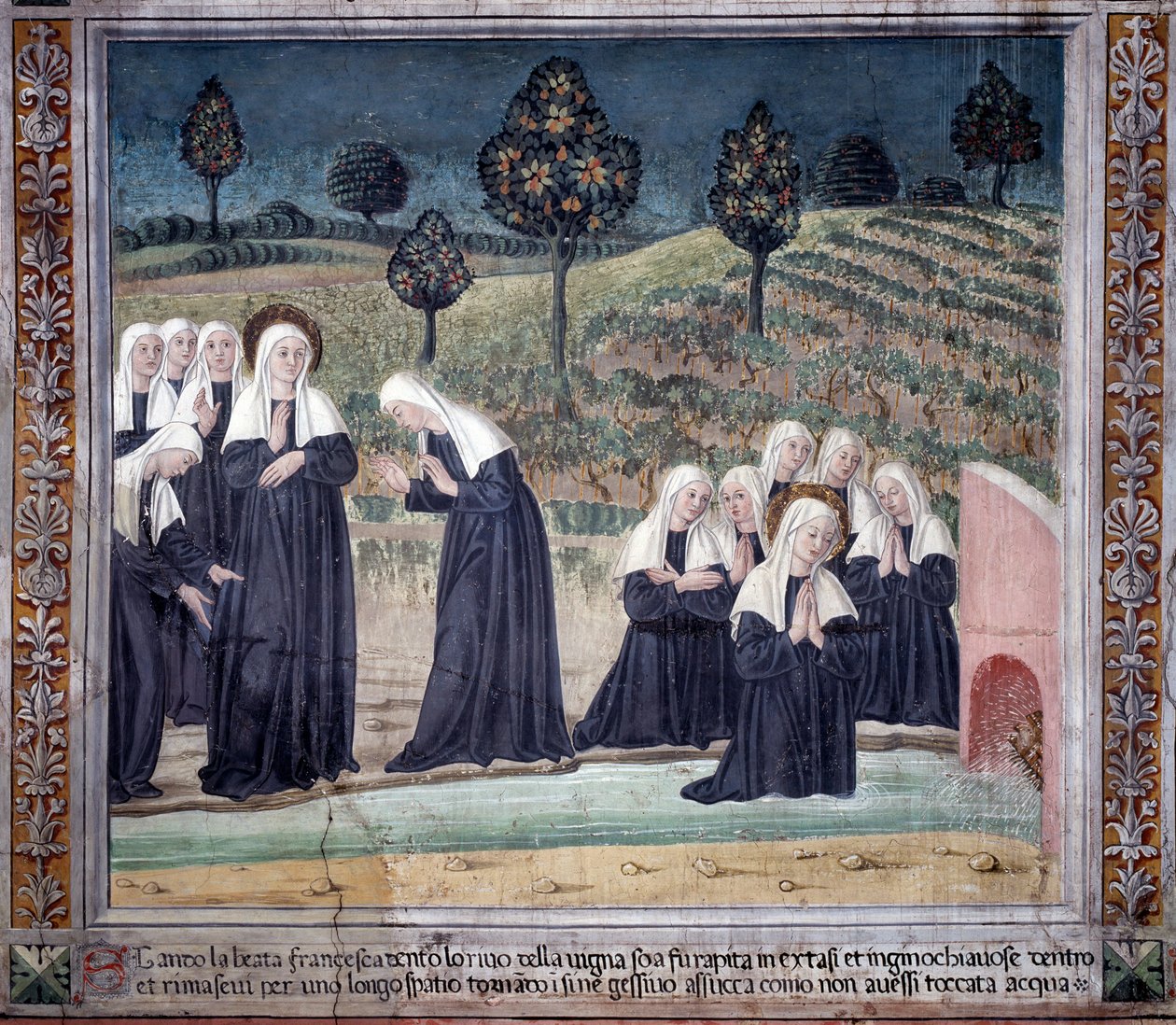 Life of St. Francesca Romana: On her return from St. Paul's Basilica ...