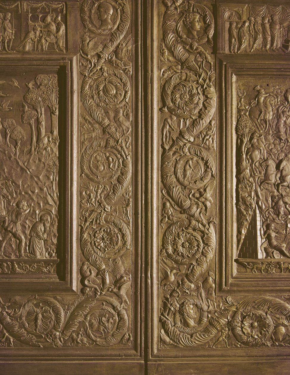 Detail from the central door of the basilica, decorated 1439-45
