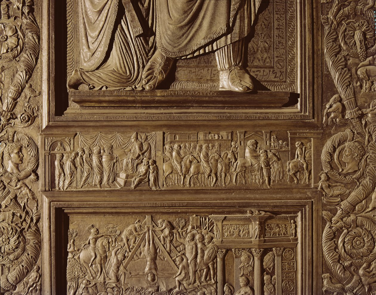 Detail from the Central Door of the Basilica, Decorated 1439-45