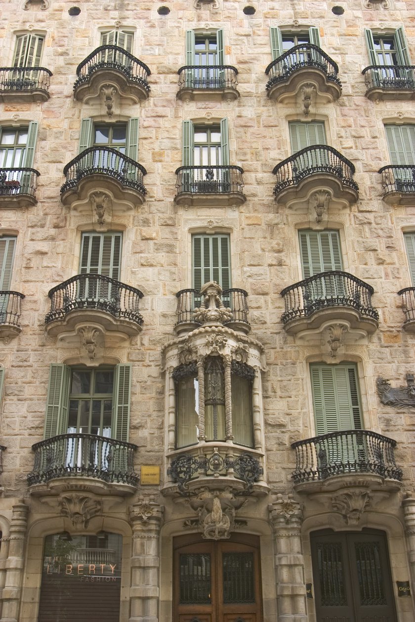Facade by Antonio Gaudi: Highest-quality art reproduction