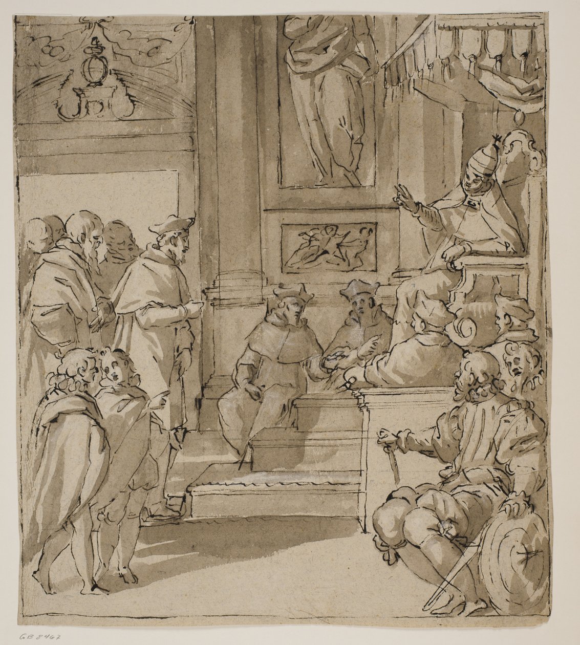 A Cardinal of the Barbarigo Family Received in Audience by the Pope