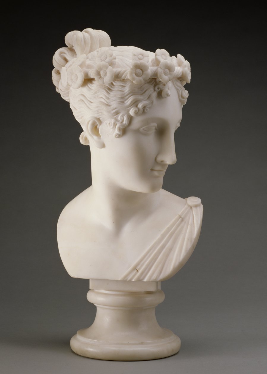 Head of a Dancer, 1820 by Antonio Canova: Fine art print