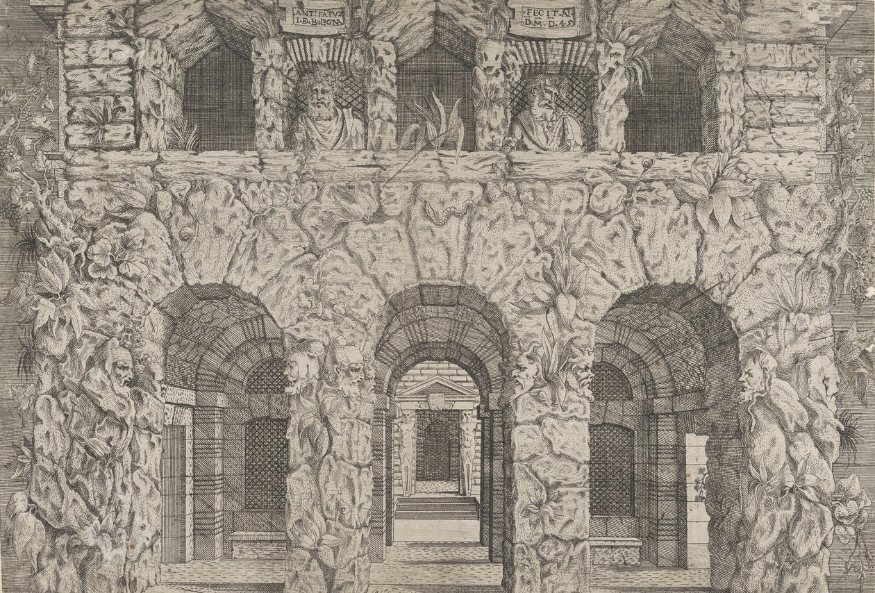 A Grotto by Antonio Fantuzzi: Premium art reproduction