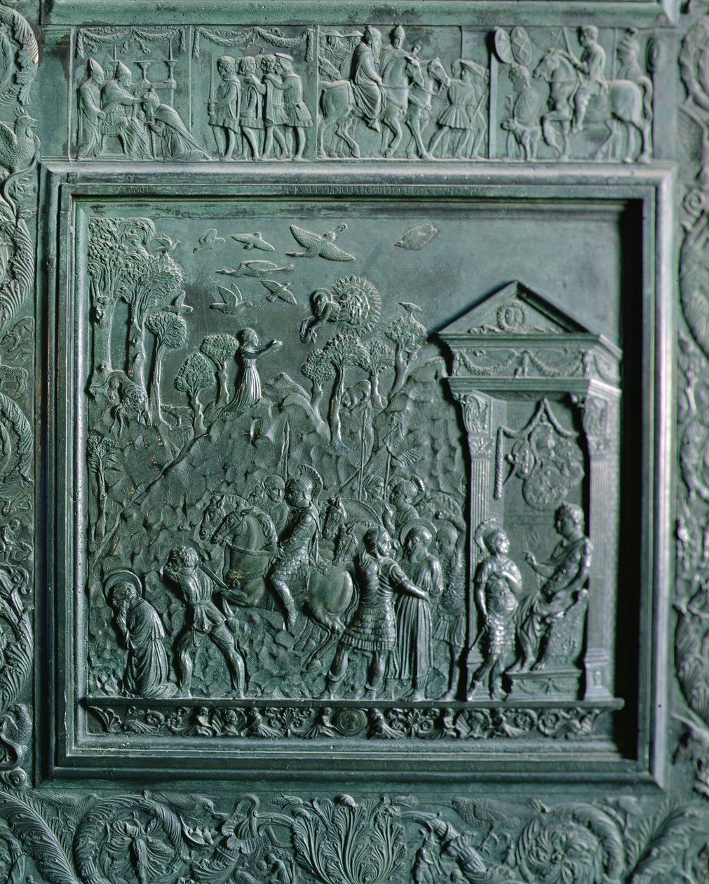 The Beheading of St Paul, detail from the 'Filarete Door', 1445