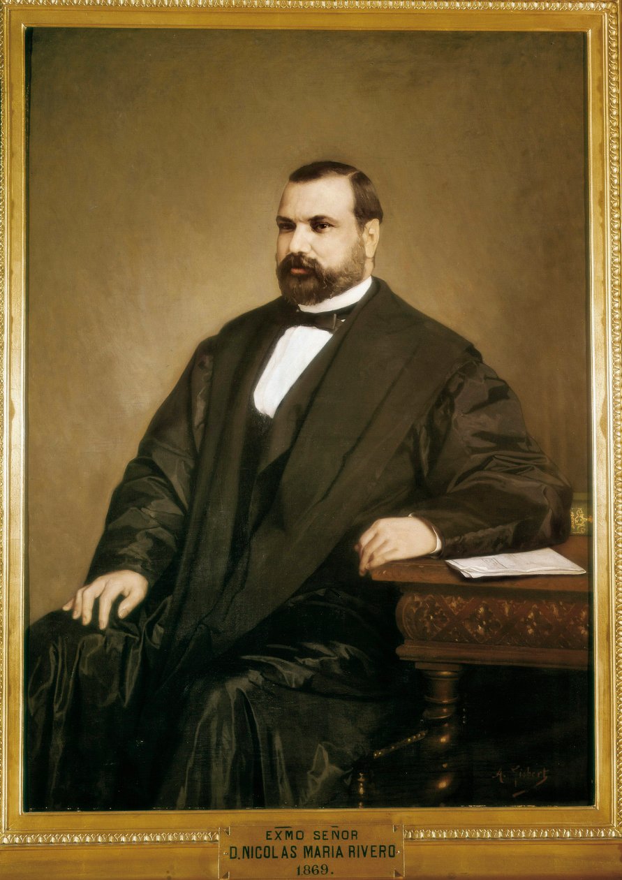 Portrait of Nicolas Maria Rivero (1814-1878), Spanish politician and ...