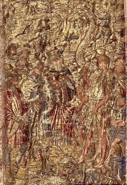 St. John the Baptist Before the High Priests and the Levites, tapestry ...