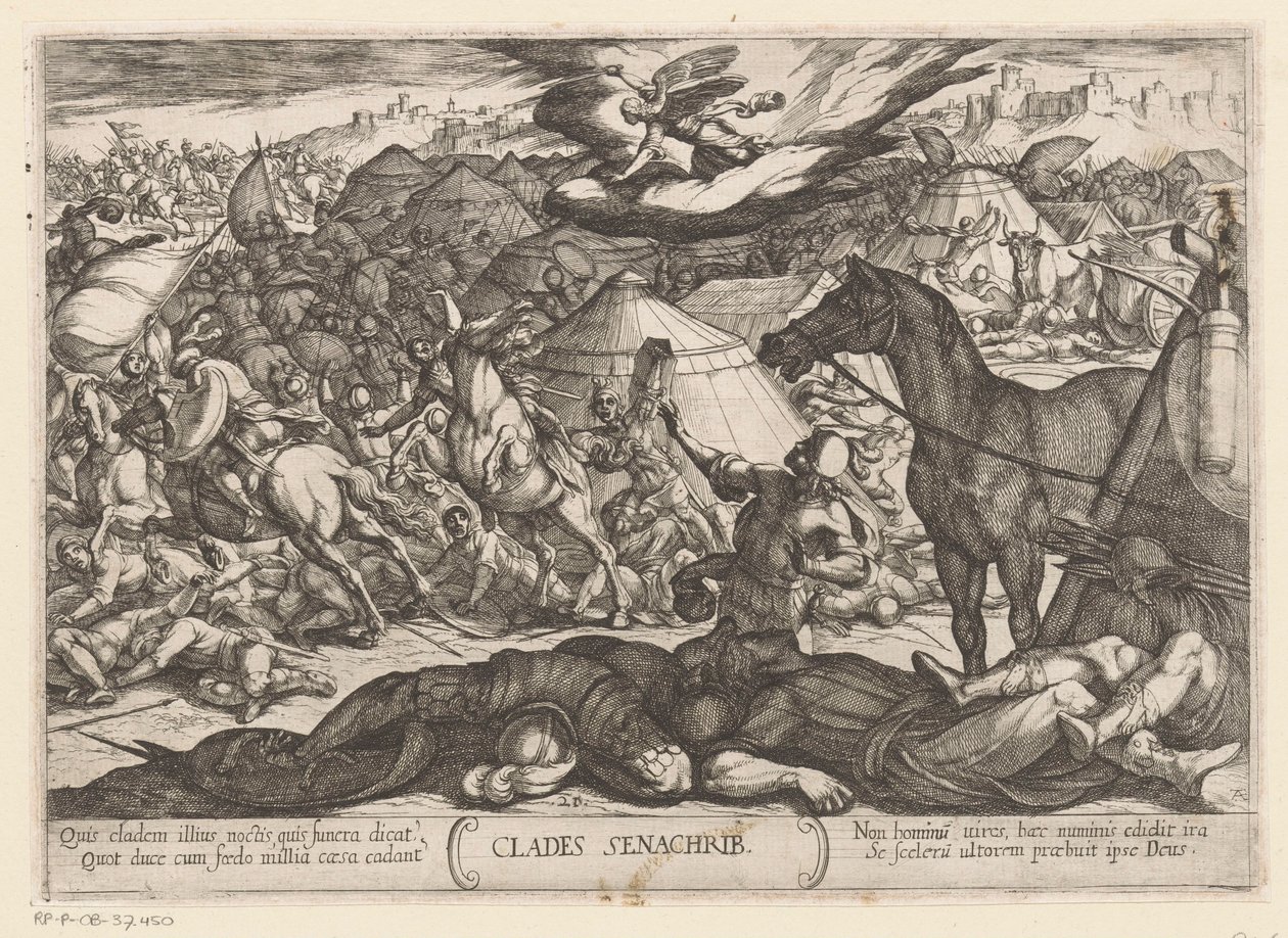 The angel of death overcomes the army of Sennacherib