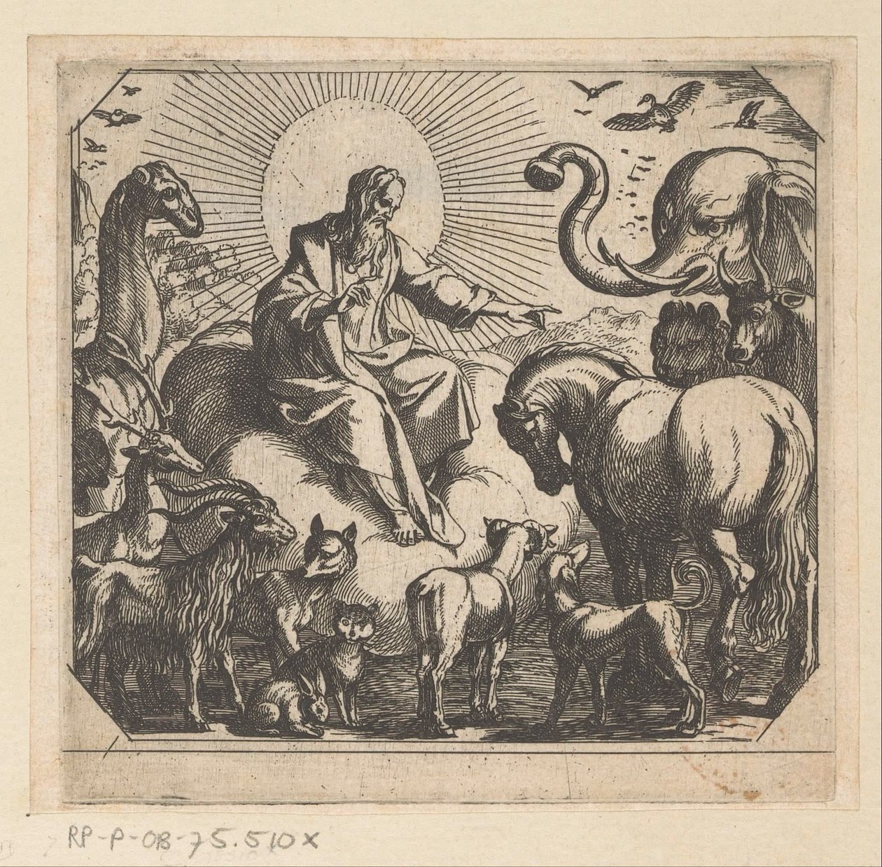 God Creating the Animals on Land by Antonio Tempesta