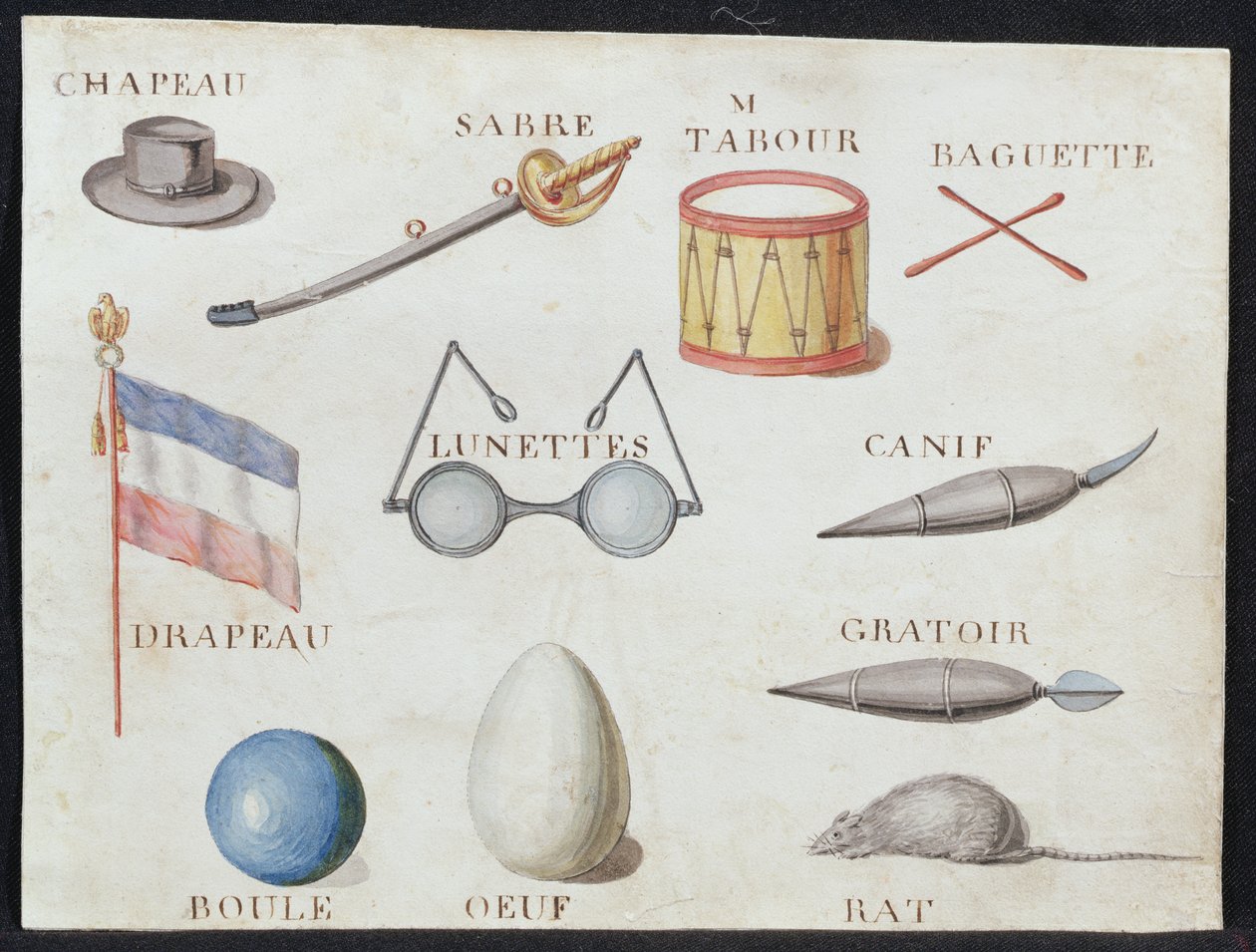 Illustrations from 'A French Alphabet Book of 1814'