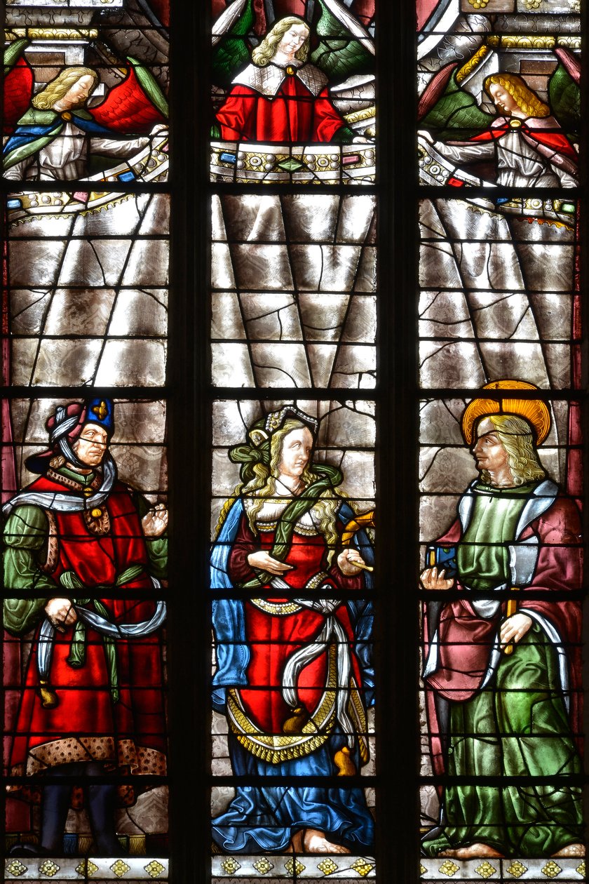 The prophet Daniel, Sibylle Cimmerienne and Saint Matthew the ...