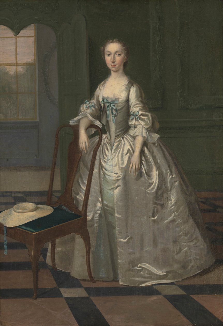A Lady in a Drawing Room by Arthur Devis: Fine art print