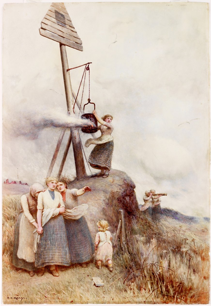 Lighting the Beacon by Arthur Hardwick Marsh