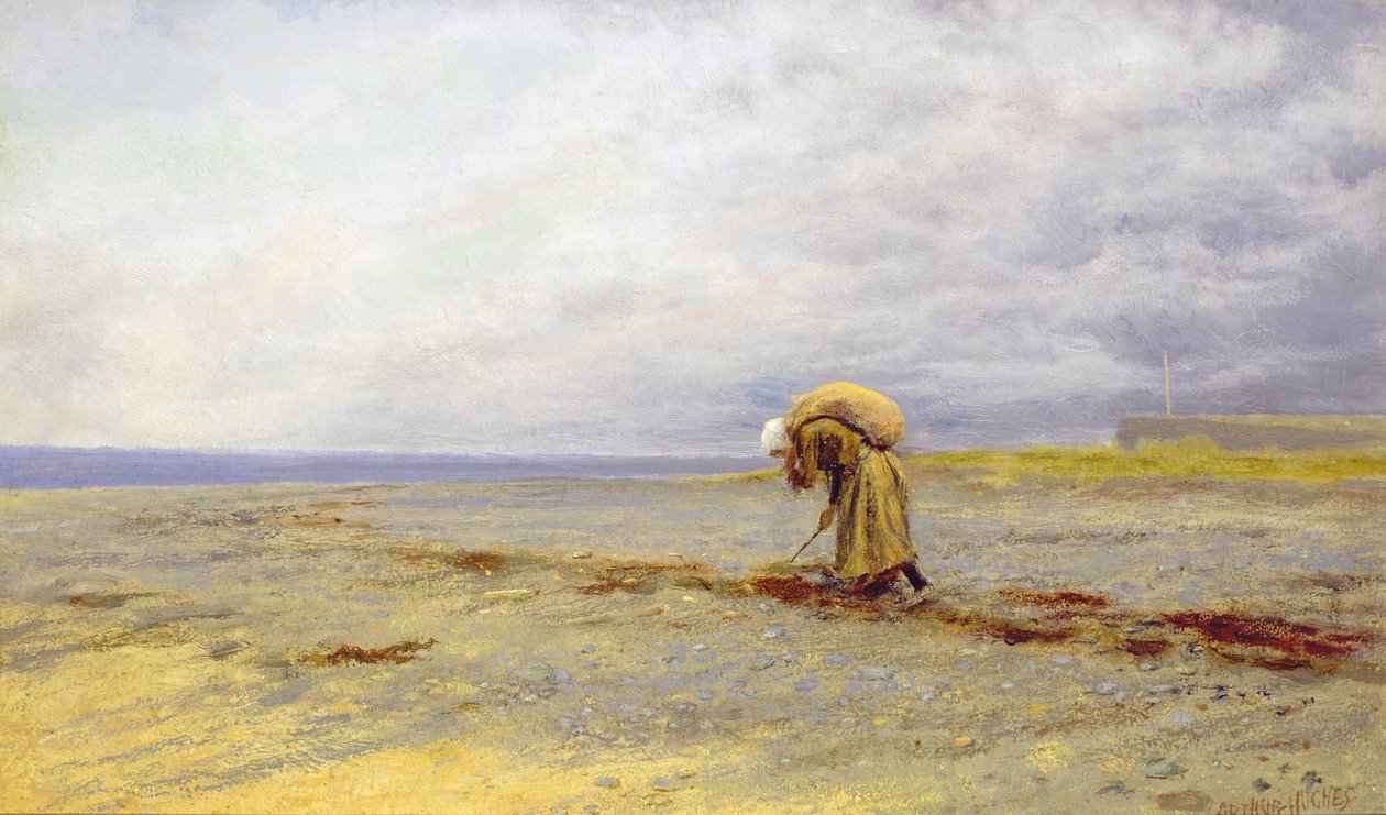Gathering Seaweed by Arthur Hughes: Buy fine art print