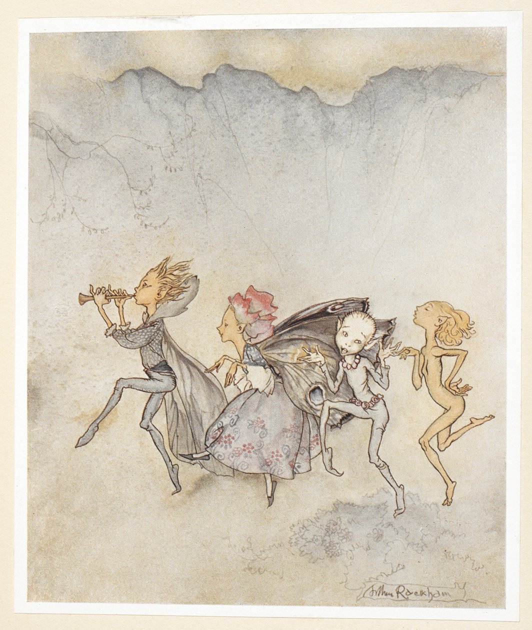 ACT IV: Scene I, line 46 Each one, tripping on his toe, Will be here ...