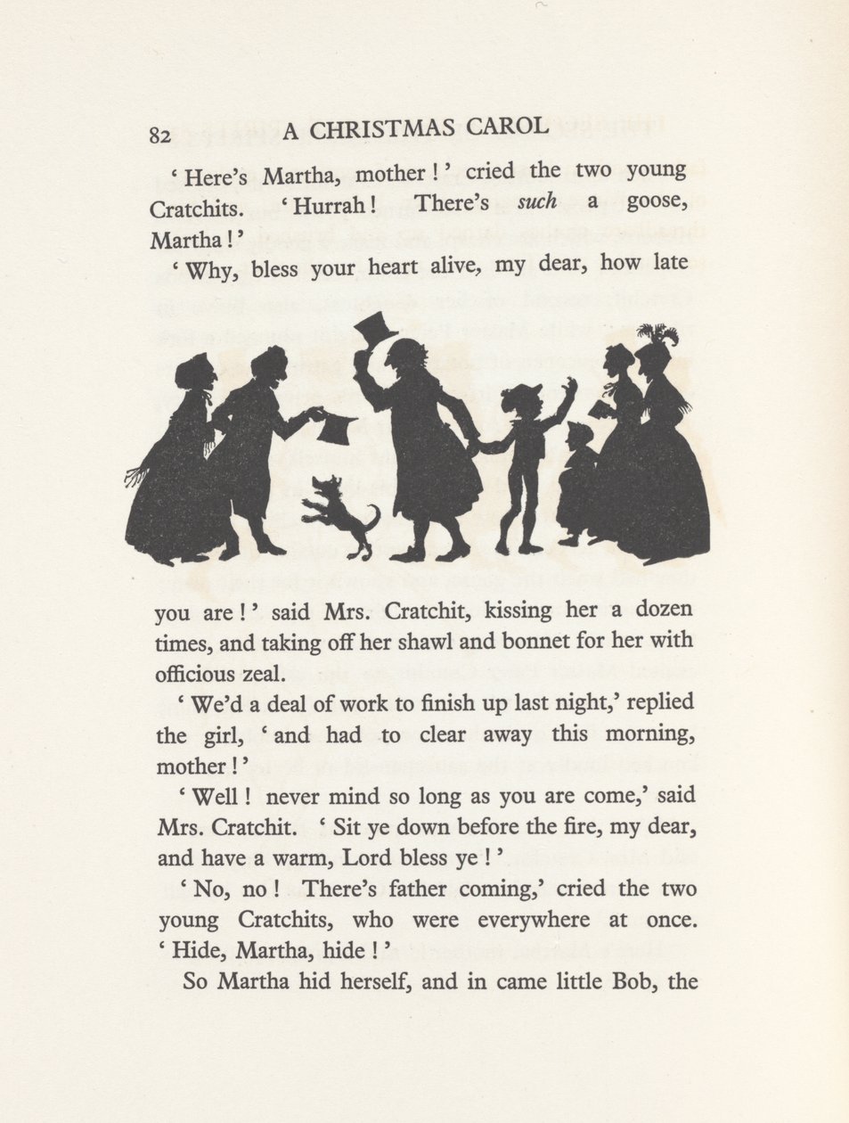 Bob Cratchit and Tiny Tim by Arthur Rackham