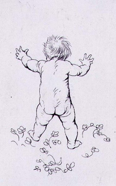 First Footsteps, an illustration from 'The Springtide of Life, Poems of ...