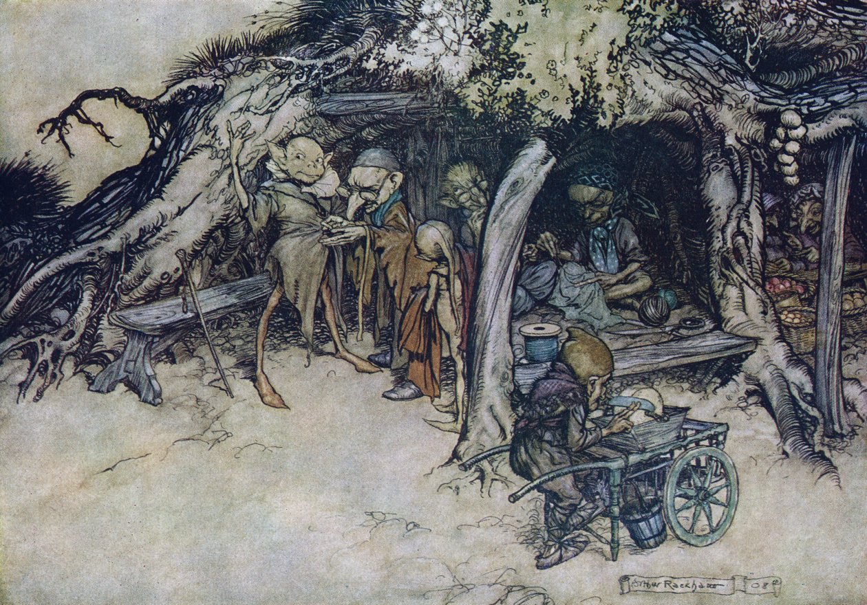 Illustration by Arthur Rackham for 'A Midsummer Night's Dream'