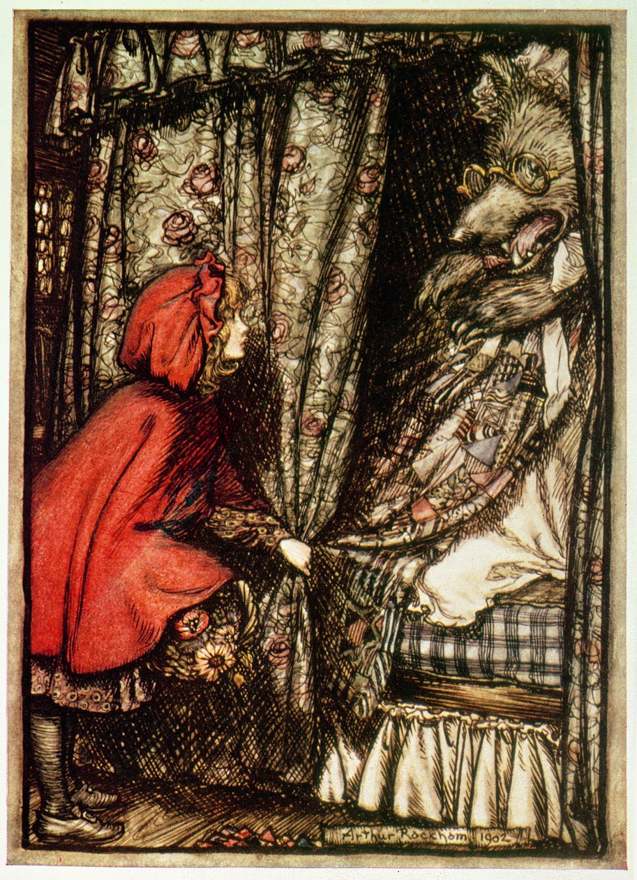 Little Red Riding Hood by Arthur Rackham: Fine art print