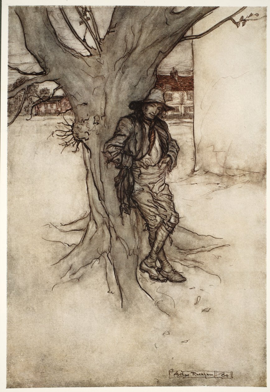 Rip's son, a precise counterpart of himself, as he went up the mountain ...