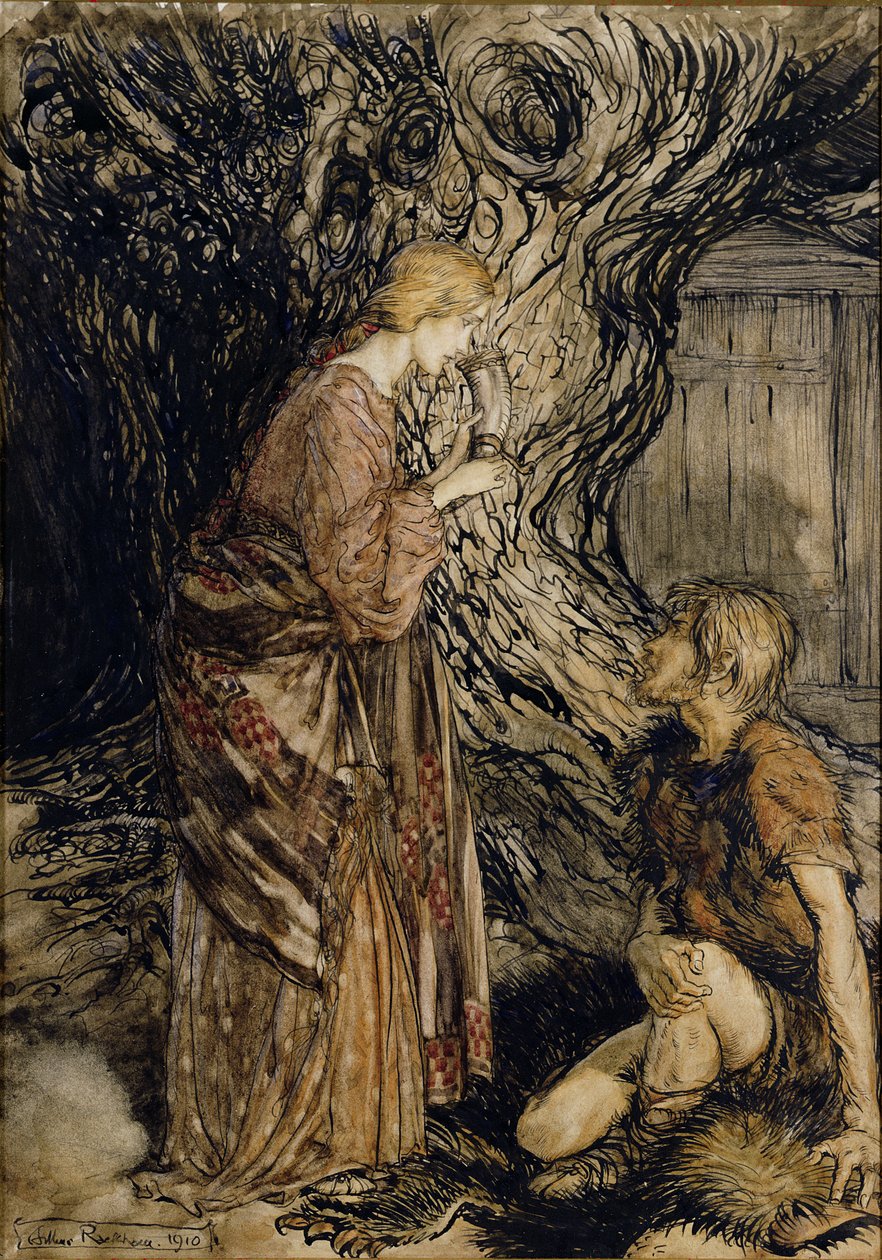 Siegmund and Sieglinde, Illustration from Rhinegold and the Valkyrie by ...