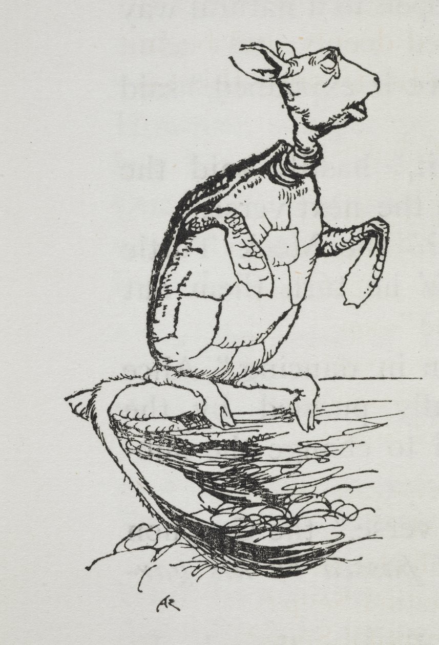 The Mock Turtle by Arthur Rackham: Premium art reproduction