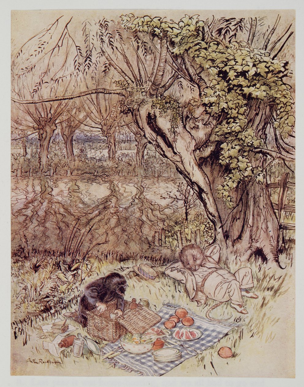 The Mole begged as a favour to be allowed to unpack it all by himself