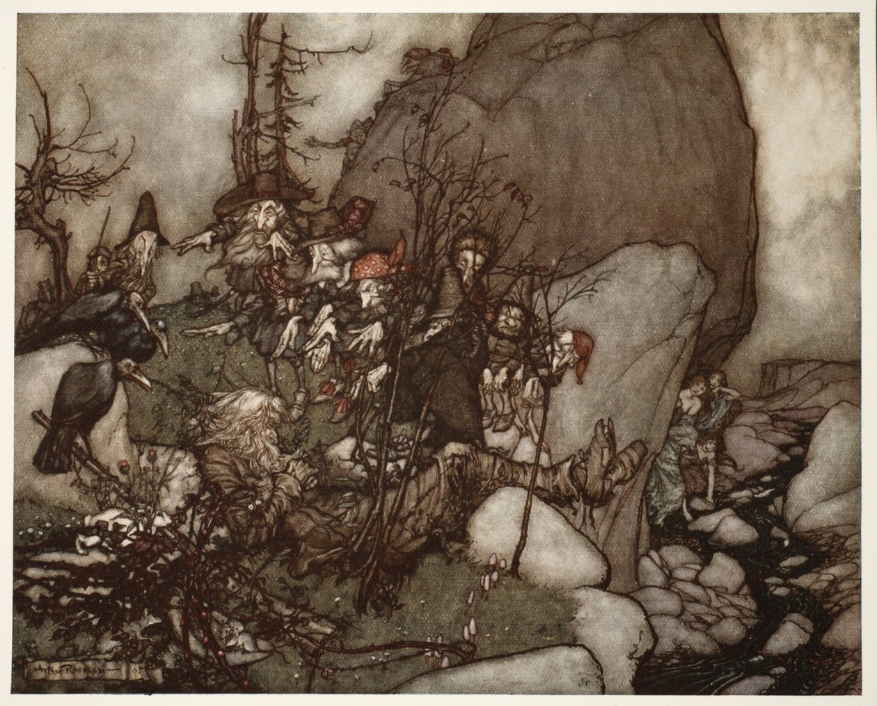 The sleep of Rip Van Winkle, from Rip Van Winkle by Washington Irving