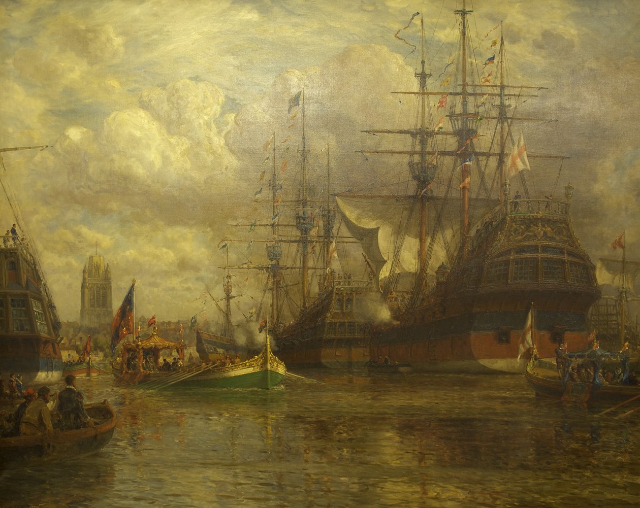 Queen Elizabeth Passing Down the Avon to Visit Hungroad, 1574