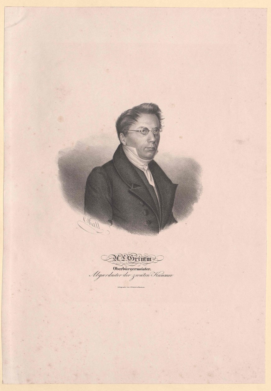 Albert Ludwig Grimm by Artist Unknown: Buy fine art print