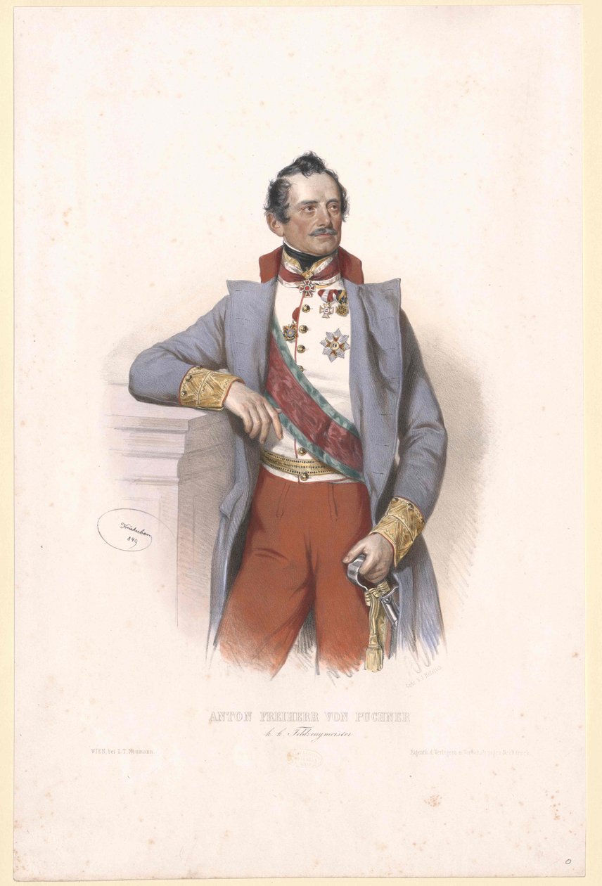 Baron Anton Puchner by Artist Unknown: Buy fine art print