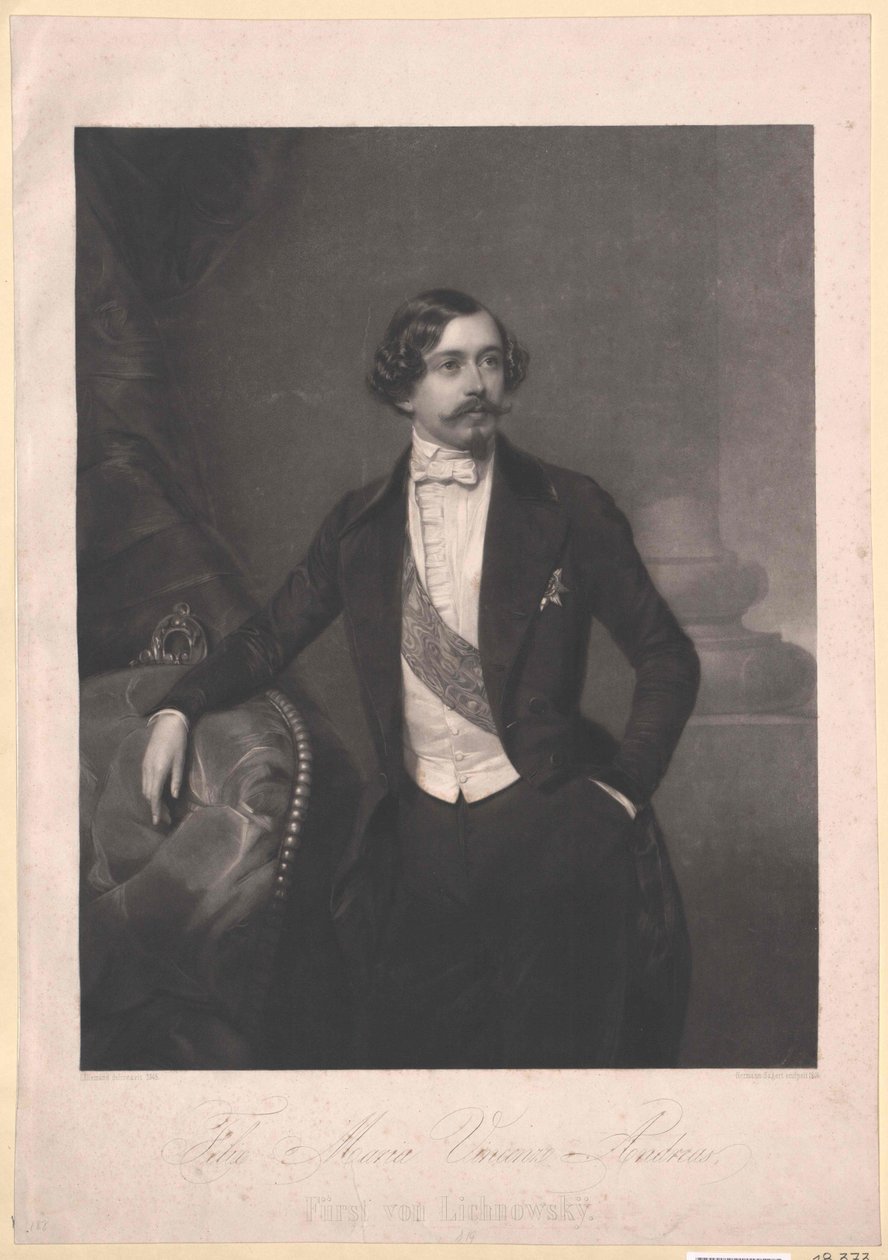Felix Count Lichnowsky by Artist Unknown: Fine art print