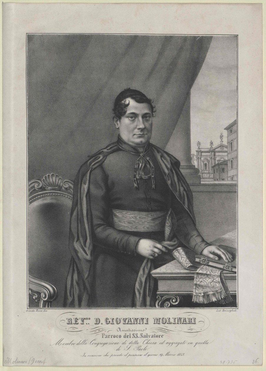 Giovanni Molinari by Artist Unknown: Buy fine art print