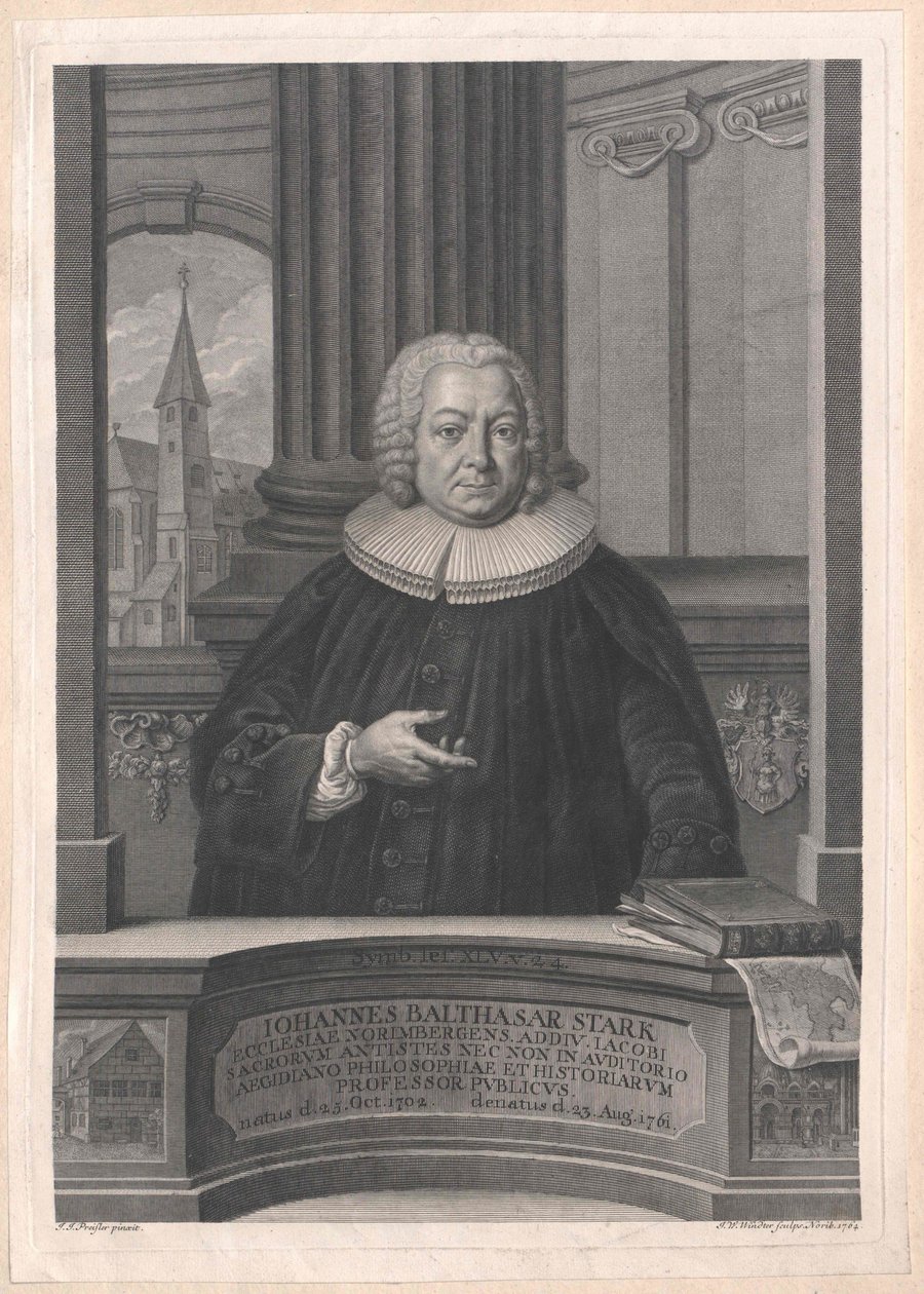 Johann Balthazar Stark by Artist Unknown: Fine art print