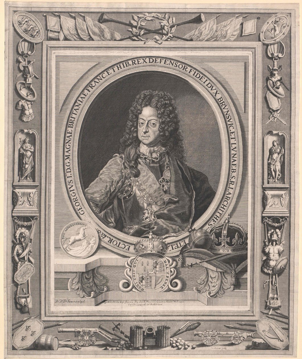 King of England George I by Artist Unknown: Fine art print