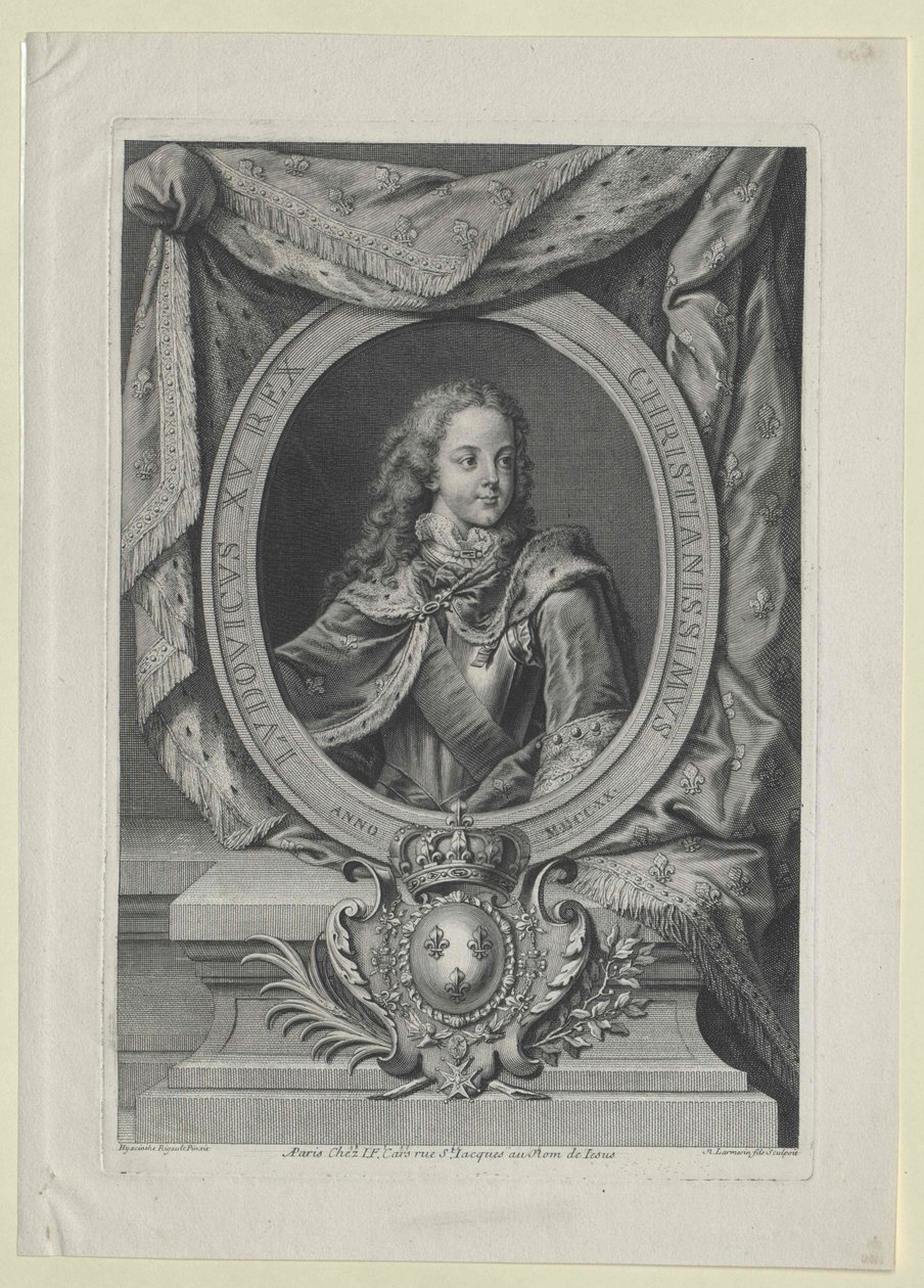 King Louis XV of France by Artist Unknown: Fine art print