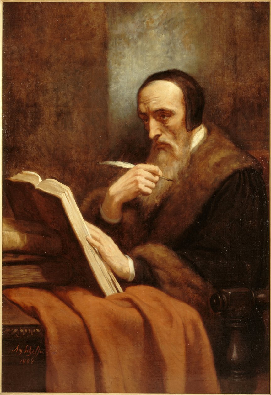 Portrait of John Calvin by Ary Scheffer: Fine art print