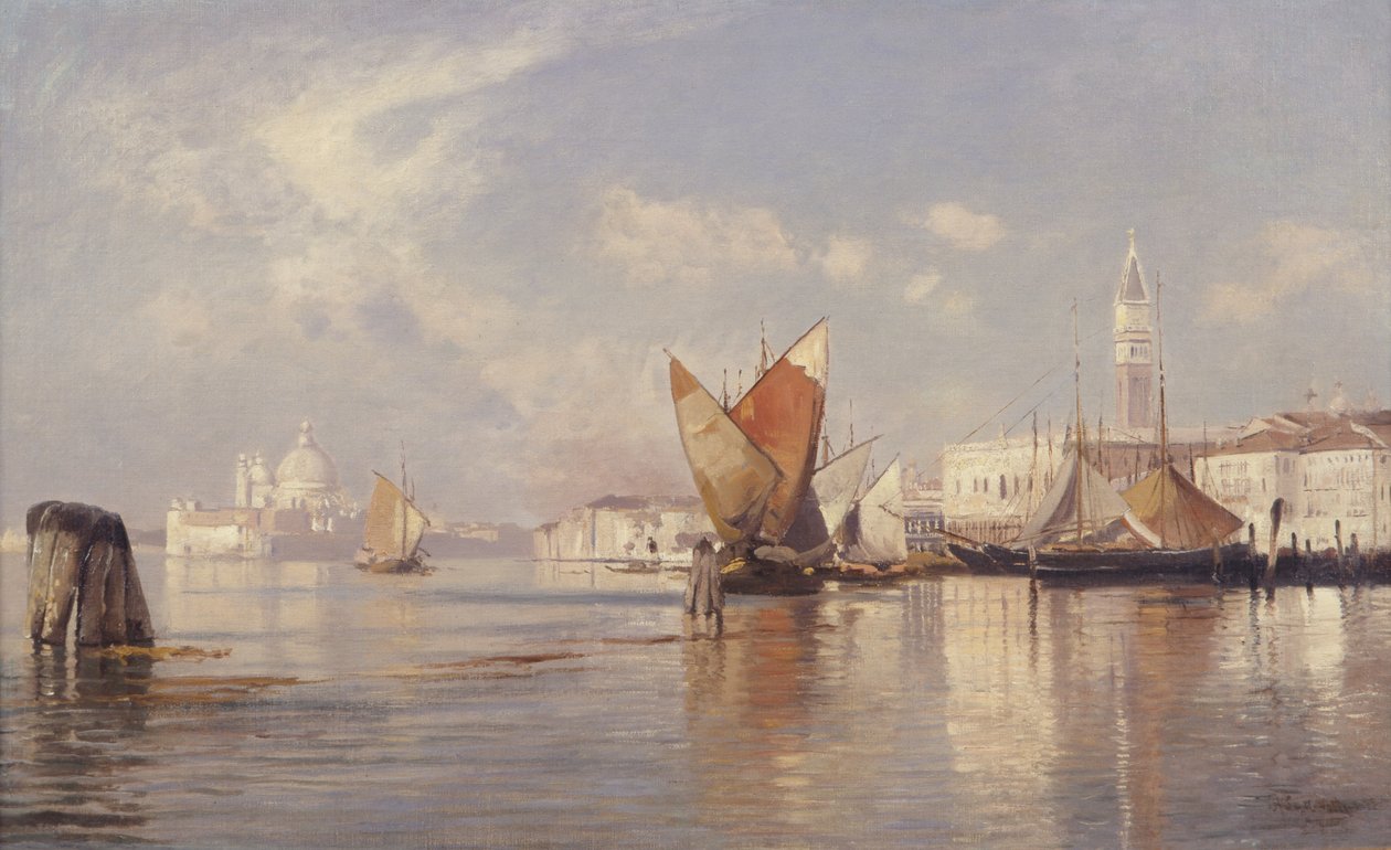 On the Lagoon, Venice by Ascan Lutteroth: Fine art print