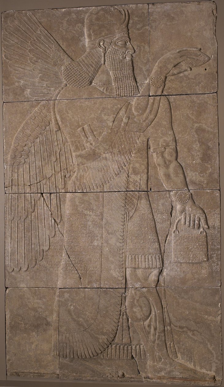 Relief with Winged Genius by Assyrian: Buy fine art print