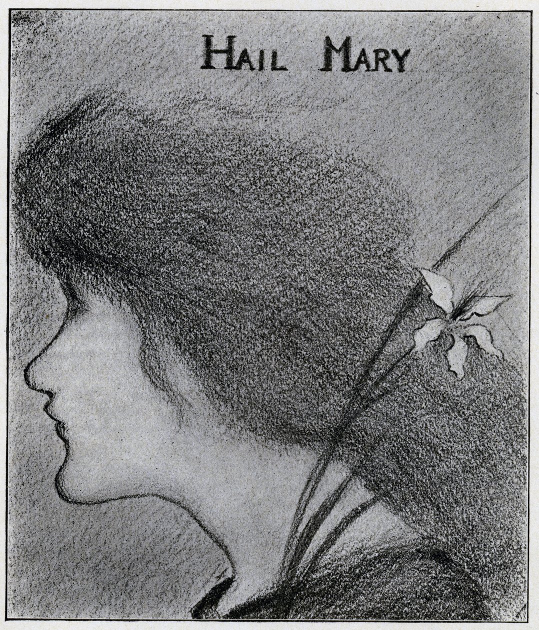 Hail Mary by Aubrey Beardsley: Premium art reproduction