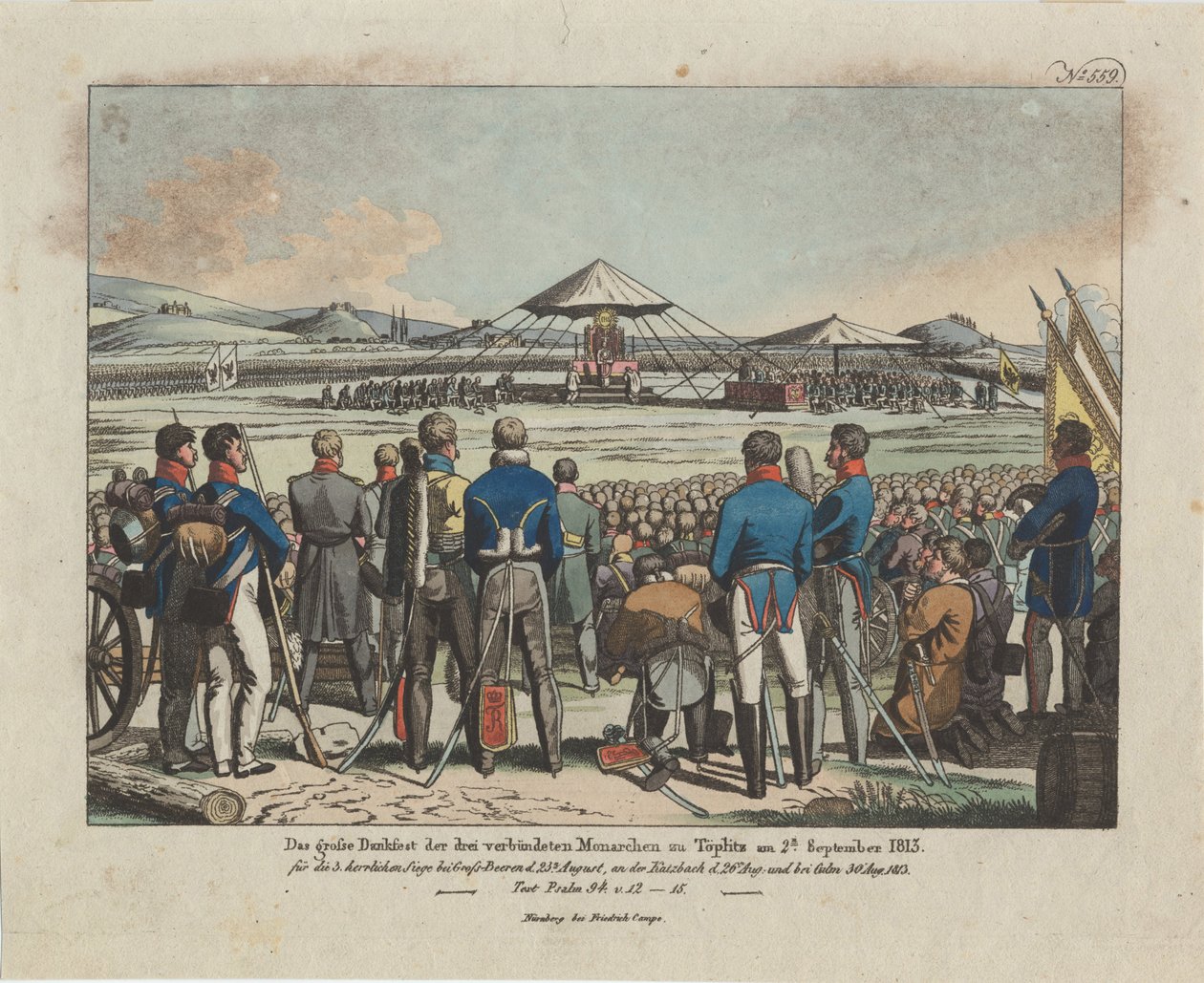 The Great Feast of the Three Allied Monarchs at Teplitz Teplice