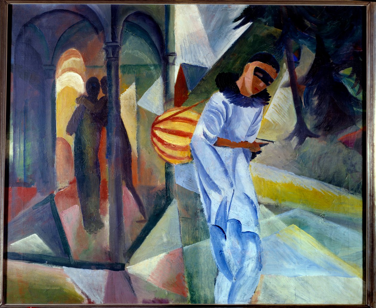 Pierrot by August Macke: Highest-quality art reproduction