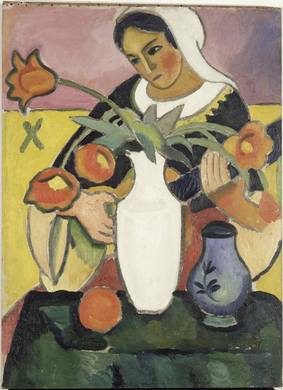 The Lute Player by August Macke: Buy fine art print