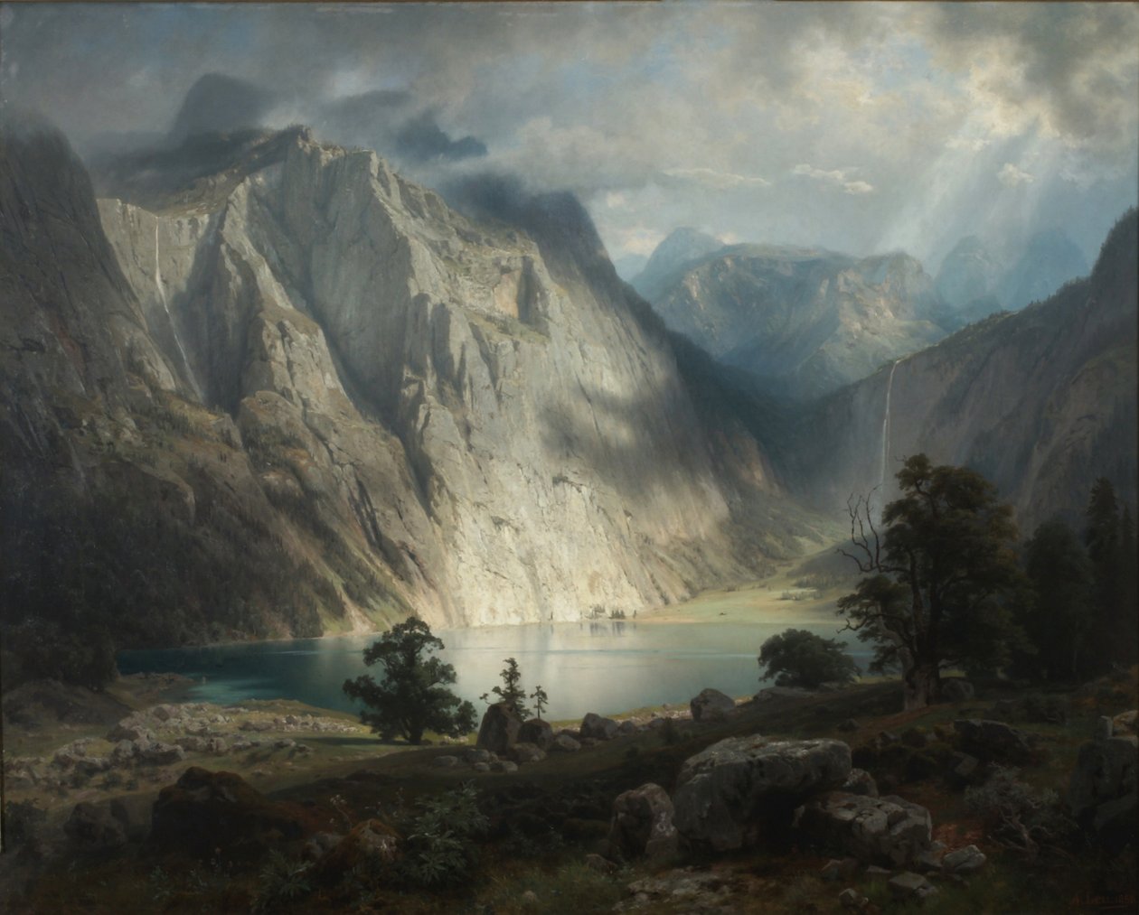Obersee near Berchtesgaden by August Wilhelm Leu