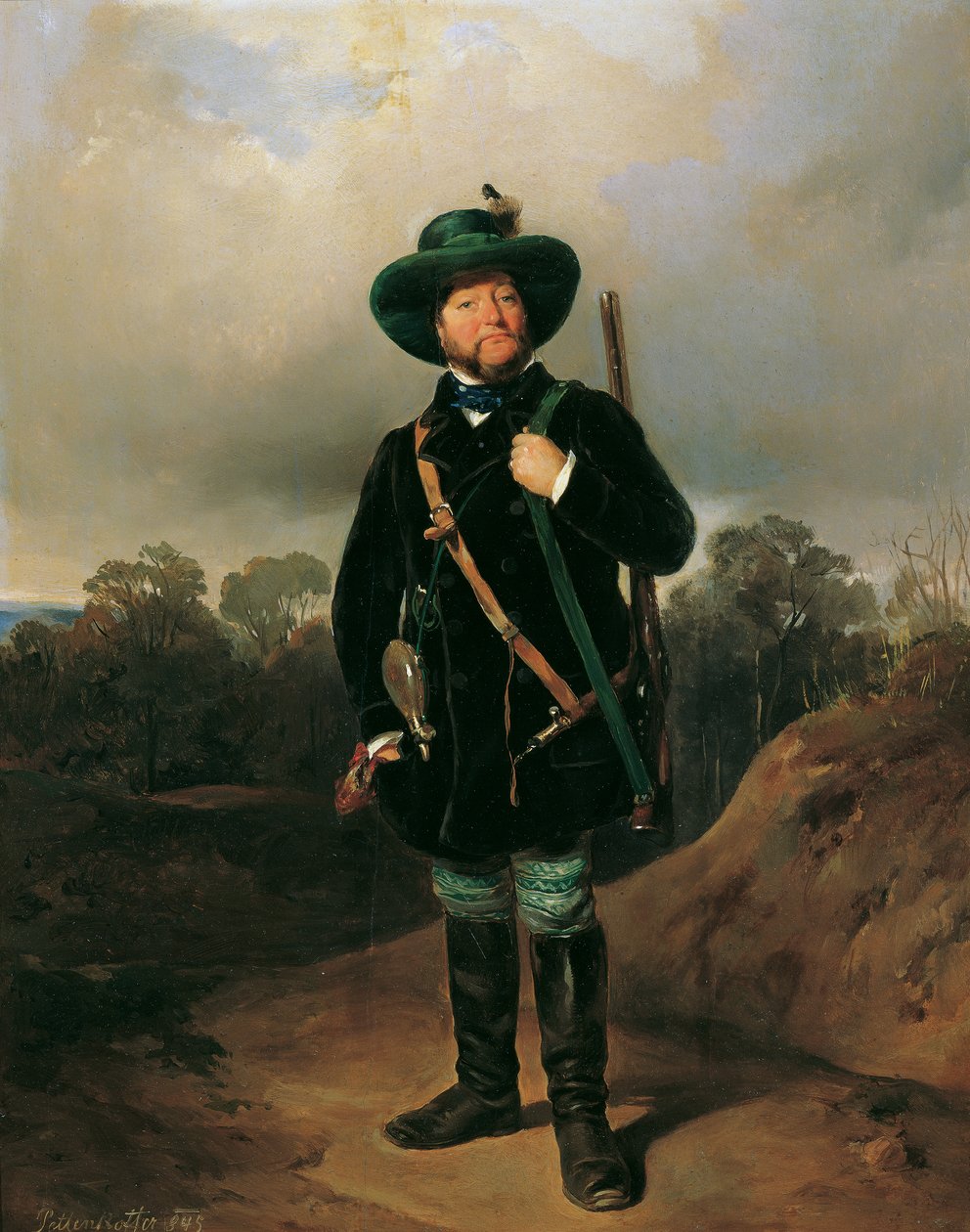 Josef Strommer as a Hunter by August von Pettenkofen