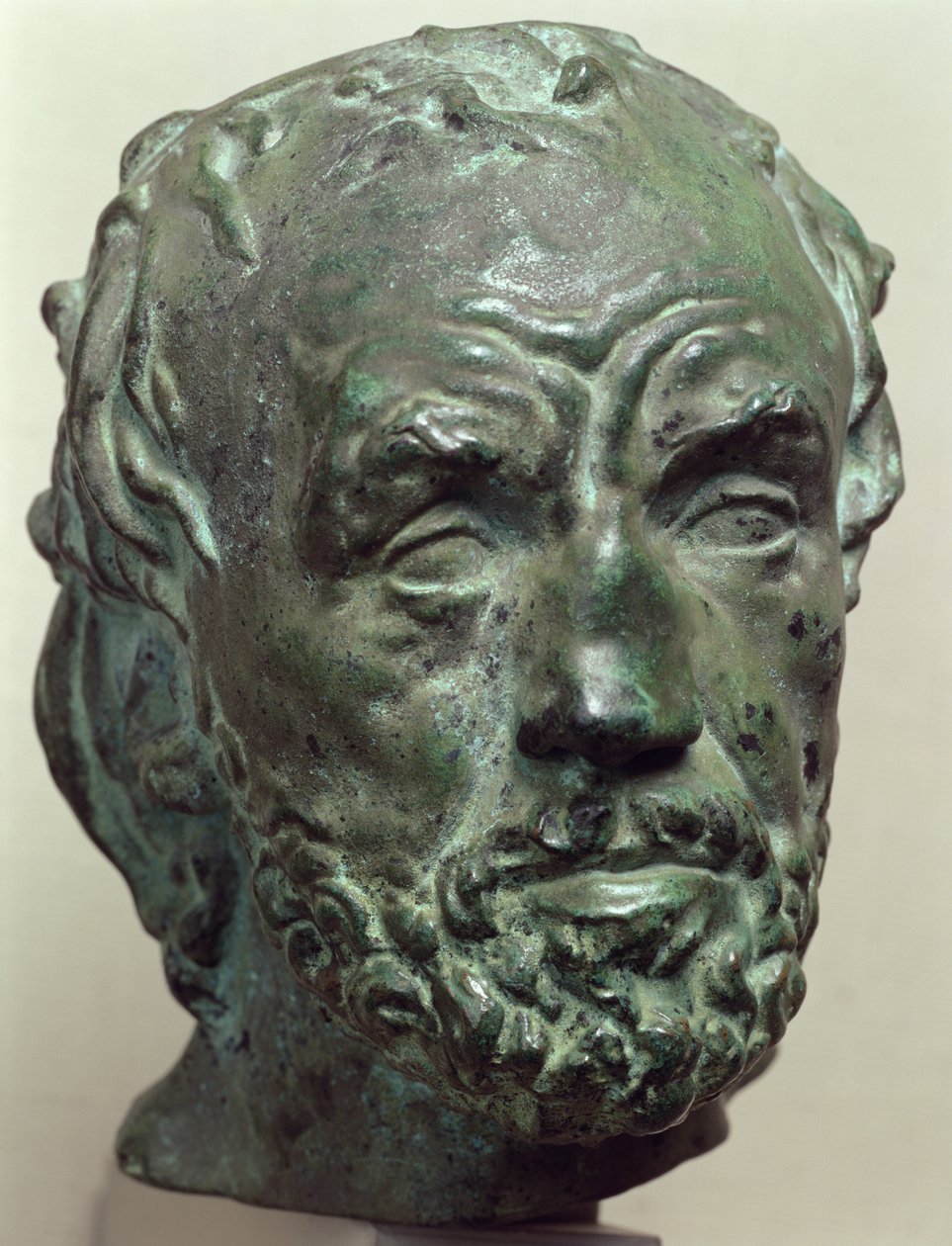 Man with a Broken Nose by Auguste Rodin: Fine art print