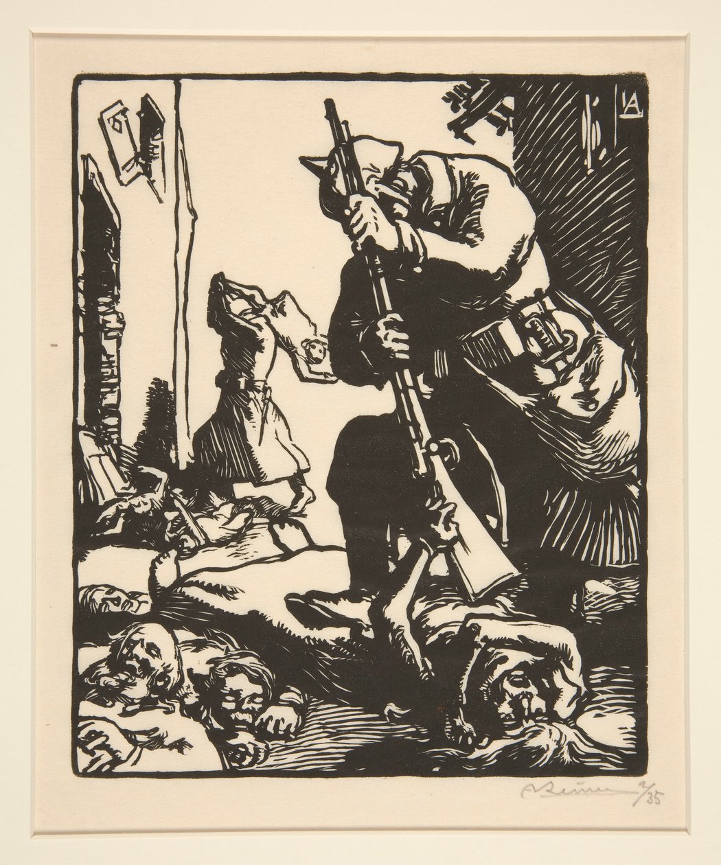 The Prussian Slaughterers, from La Guerre de 1914, first series, no.13