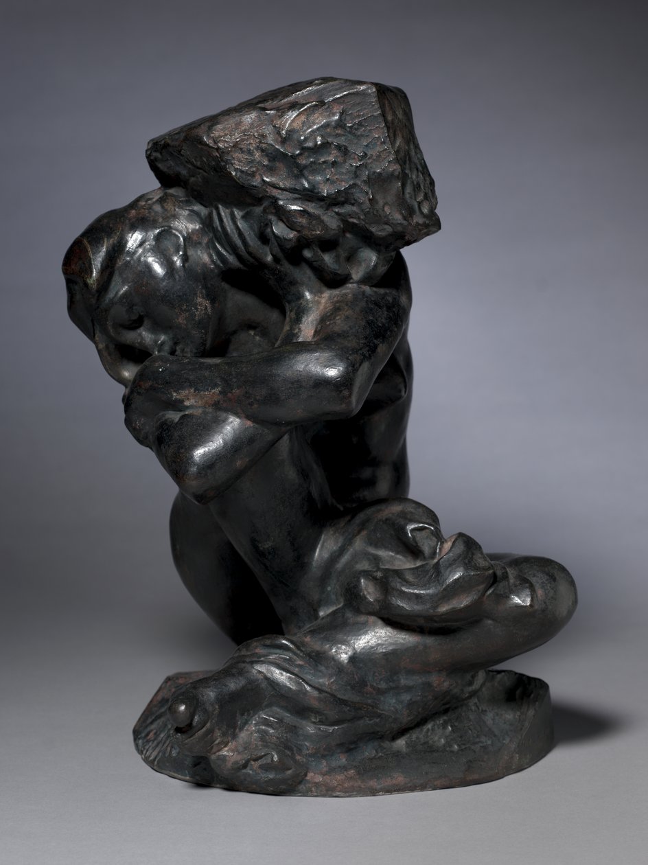 Fallen Caryatid Carrying Her Stone by Auguste Rodin