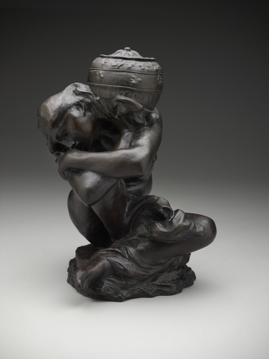 Fallen Caryatid Carrying an Urn by Auguste Rodin