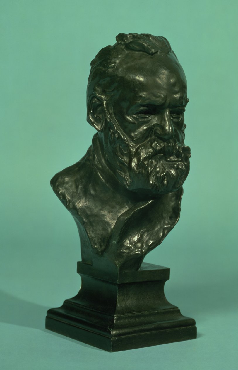Portrait Head of Victor Hugo (1802-85) by Auguste Rodin